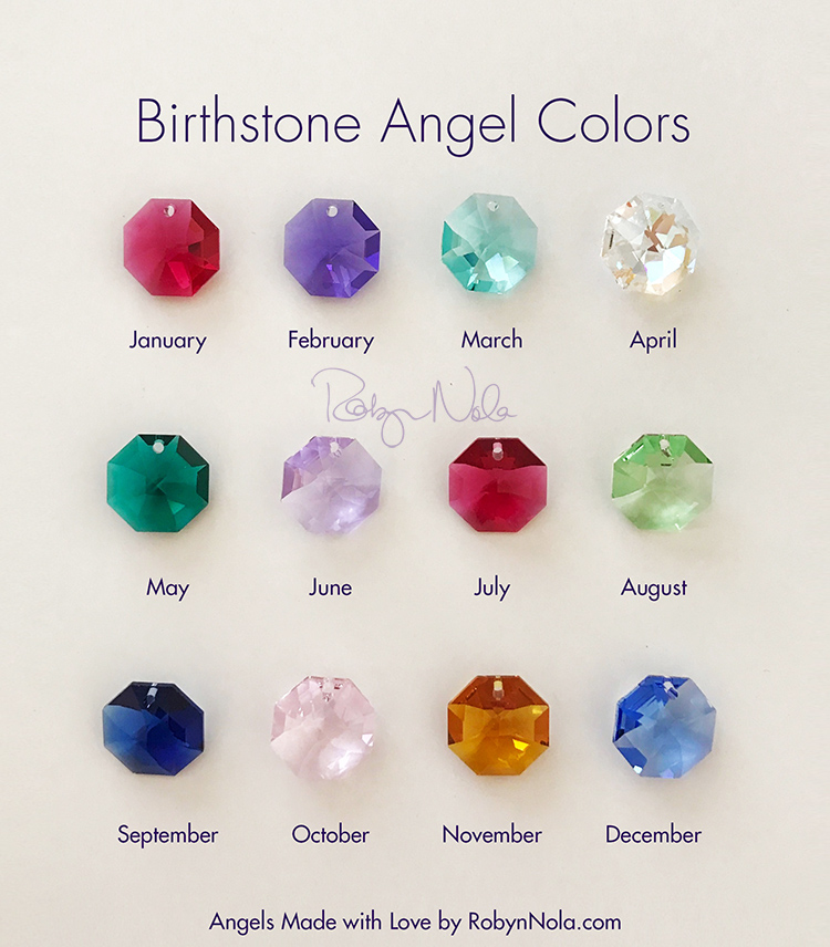 Birthstone Angel Sun Catchers (Free Shipping in U.S.) | Robyn Nola Gifts