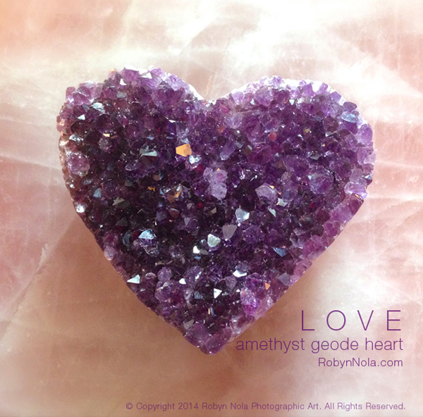 Lavender Amethyst Gemstone Heart: Gem and Mineral Gifts | Robyn Nola Gifts
