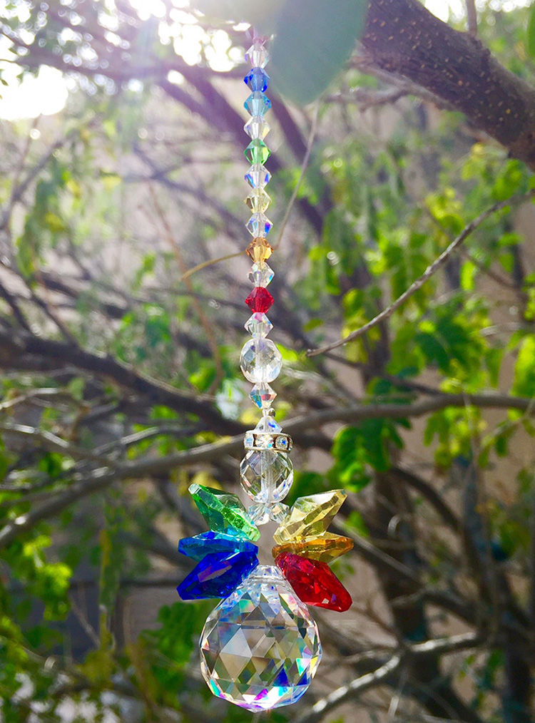 New! Large Rainbow Angel Sun Catcher | Robyn Nola Gifts